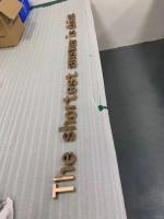 China Gold Advertising 3D LED Electronic Signs for Shop Logo Light Board Display Promotion for sale
