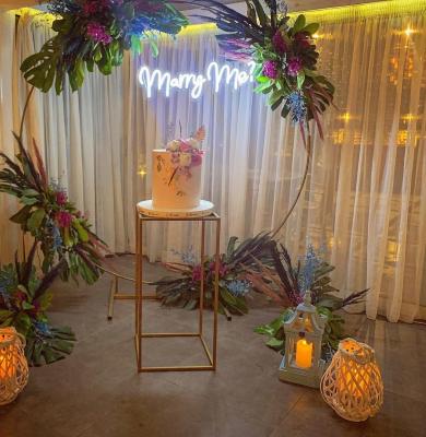 China Outdoor Marquee Light Up Letters Neon Sign for Custom Wedding Decoration Will You Marry Me for sale