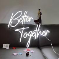 China Outdoor Marquee Light Up Letters Neon Sign for Custom Wedding Decoration Will You Marry Me for sale