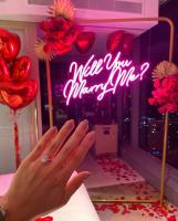 China Outdoor Marquee Light Up Letters Neon Sign for Custom Wedding Decoration Will You Marry Me for sale