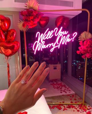 China Outdoor Neon Sign for Mrs Mr Will You Marry Me A Symbol of Love and Commitment for sale
