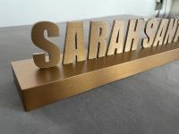 China Versatile 3D Mirrored/Black Stainless Steel Wall Letters for Advertising and Business for sale