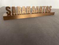 China Versatile 3D Mirrored/Black Stainless Steel Wall Letters for Advertising and Business for sale