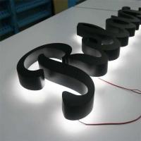 China Custom Metal Outdoor Illuminated 3D Signage Back LED Light House Number for Weddings for sale