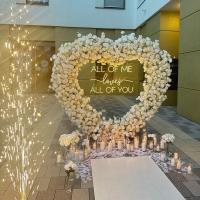 China Stainless Steel Will You Marry Me Sign Neon Sign Decoration Wedding Marquee Light Up 4ft Letters for sale