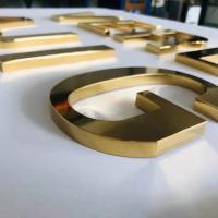 China Customizable Stainless Steel LED Signs For A-Z And Number Alphabet for sale
