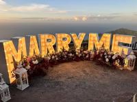 China 5000 Hours Working Lifetime Marquee Light Up Letters Will You Marry Me Neon Sign Wedding Party Sign for sale