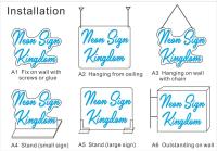 China DC Power Supply Acrylic Neon Light for Custom Logo Wedding Sign and Advertising Board for sale
