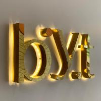 China Office Wall Letters Logo in 3D LED for Custom Metal Business Advertising Signage for sale