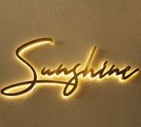 China Office Wall Letters Logo in 3D LED for Custom Metal Business Advertising Signage for sale