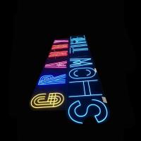 China His and Hers Bathroom Sign Neon Light Peace Sign Hand with 110-240 V Input Voltage for sale