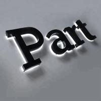 China Home 3D LED Letter Sign Board with Reverse Lit Channel and Acrylic Material Design for sale