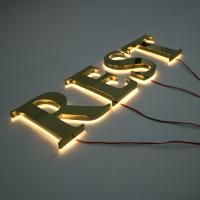 China LED Strips Light Source Custom Metal Storefront Outdoor Front 3D Shop Business Signage for sale