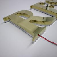 China LED Strips Light Source Custom Metal Storefront Outdoor Front 3D Shop Business Signage for sale