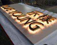 China Outdoor 3D LED Billboard and Display Board Stainless Metal Backlight Luminous Letters for sale