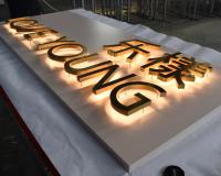 China Outdoor 3D LED Billboard and Display Board Stainless Metal Backlight Luminous Letters for sale