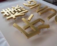 China Outdoor 3D LED Billboard and Display Board Stainless Metal Backlight Luminous Letters for sale