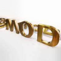 China Small Letters Logo 3D Acrylic Business Signage for Office and Store 12V Input Voltage for sale