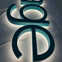 China Customized Size LED Metal Channel Letters Backlit Sign for Custom Outdoor Advertising for sale