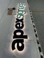 China Customized Size LED Metal Channel Letters Backlit Sign for Custom Outdoor Advertising for sale