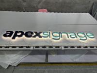 China Customized Size LED Metal Channel Letters Backlit Sign for Custom Outdoor Advertising for sale