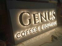 China Indoor Illuminated Sign Outdoor Custom Metal Business Advertising Signage with 3D LED for sale