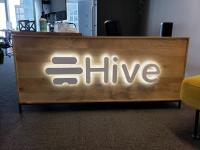 China 12V LED Strips Custom Metal Business Advertising Signage for Office Wall Letters Logo for sale