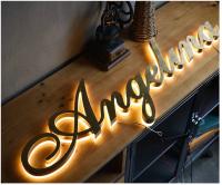 China Illuminated Advertising Signage Custom Made Backlit Cafe Sign for Outdoor Display for sale