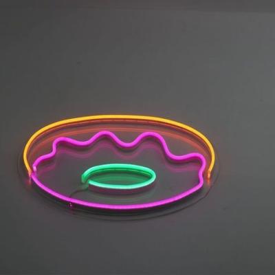China Personalized Neon Light for Doughnut Shipping and Party 12v Input Voltage 28 C for sale