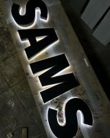 China 304 Stainless Steel Metal 3D Backlit House Hotel Door Number Sign Illuminated Signage for sale