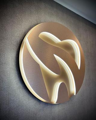 China Advertising Purposes Stainless Metal Led Signage for Custom Business Building for sale