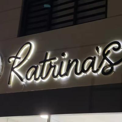 China Outdoor Store Custom Signs Aluminum LED Acrylic Backlit 3D Sign for Custom Company Logo for sale