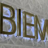 China Snow LED Acrylic Backlit LED 3D Sign for Office Logo Custom Stainless Steel Waterproof for sale