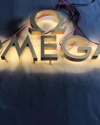 China Snow Wall Sign Metal 3D LED Stainless Steel Backlit Letter for Advertising Signage for sale