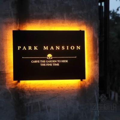 China 3D LED Stainless Steel Door Plates for Villa Address Numbers Working Lifetime 50000 Hours for sale