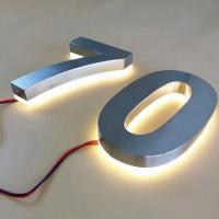 China DC 12V Waterproof Stainless Steel Acrylic Backlit LED Light 3D Letter Commercial Sign for sale
