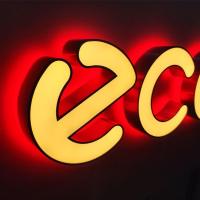 China 80 Ra Color Rendering Index Custom 3D Acrylic Business Logo Sign for Indoor and Outdoor for sale