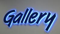 China Custom Laser Cutting 3D Metal Titanium Wall Logo Signs for Wall-mounted Installation for sale