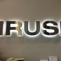 China Custom Laser Cutting 3D Metal Wall Logo Letters for LED Backlit Stainless Steel Sign for sale