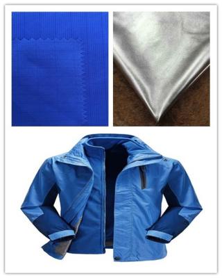 China Environmentally Lightweight Waterproof Fabric Laminated Silver Film High Dyeing Rate for sale