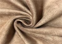 China Breathable Faux Suede Fabric , 89% P 11% SP Microfiber Suede Upholstery Fabric for sale