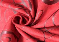 China Wear Resistance Red Faux Leather Fabric Moisture Absorption With Good Warmth for sale