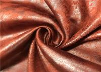 China Smooth Stretch Faux Suede Fabric , Small Irritation Polyester Suede Fabric Foil Finish for sale