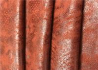 China Smooth Stretch Faux Suede Fabric , Small Irritation Polyester Suede Fabric Foil Finish for sale