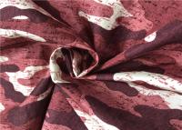 China Super Soft Touch Camouflage Print Fabric Good Air Permeability Crease Resistance for sale