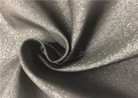 China Black Fiber PVC Backed Polyester Fabric Durable Resistant To Bleach / Oxidants for sale
