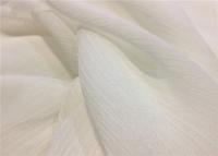 China Silk - Like Smooth Lightweight Chiffon Fabric , 50D Bright Pleated Chiffon Fabric for sale