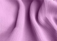 China Silk - Like Smooth Lightweight Chiffon Fabric , 50D Bright Pleated Chiffon Fabric for sale