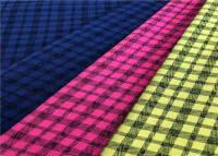 China 100% Polyester Stretchy Soft Fabric Bright Lattice Good Stability For Garments for sale