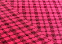 China 100% Polyester Stretchy Soft Fabric Bright Lattice Good Stability For Garments for sale